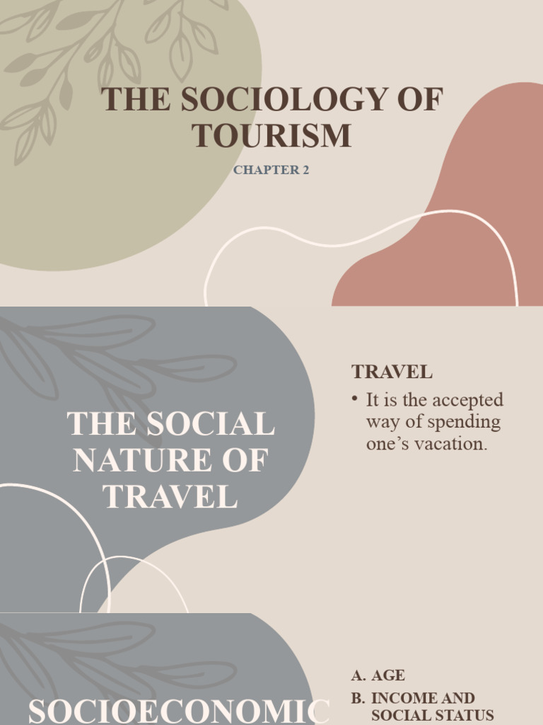Sociology of Travel Patterns | PDF | Tourism | Economies