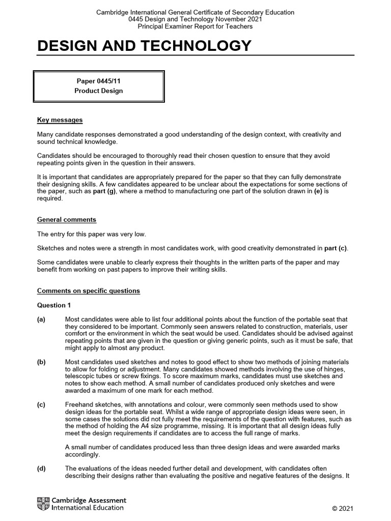 Design and Technology | PDF | Drawing | Evaluation