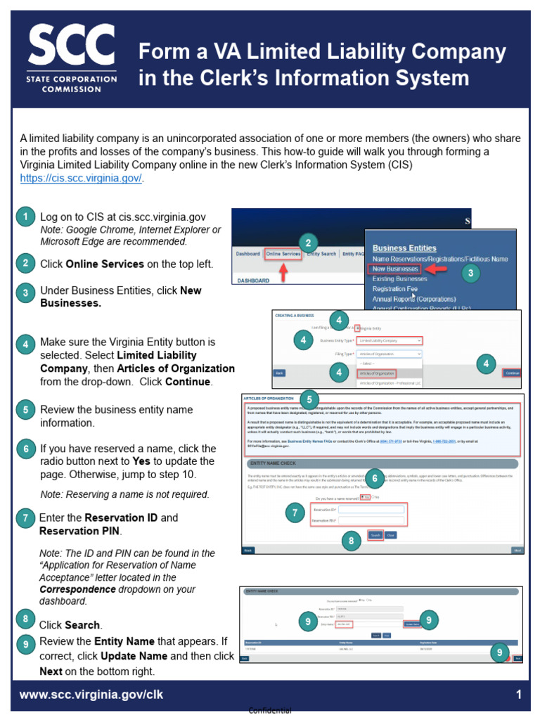 How To Guide Form A Virginia Limited Liability Company | PDF ...
