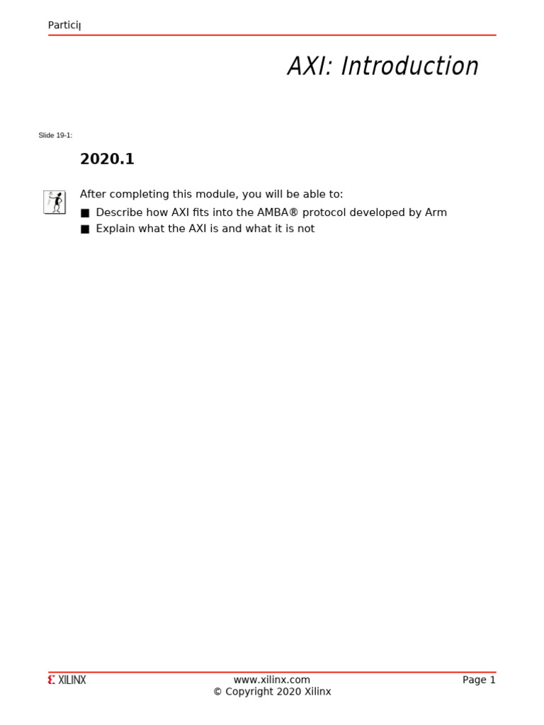 04 AXI Introduction | PDF | Information And Communications Technology | Computing