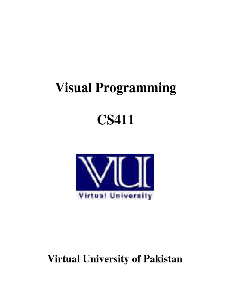 Handouts CS411 VU | PDF | C Sharp (Programming Language) | Constructor (Object Oriented Programming)