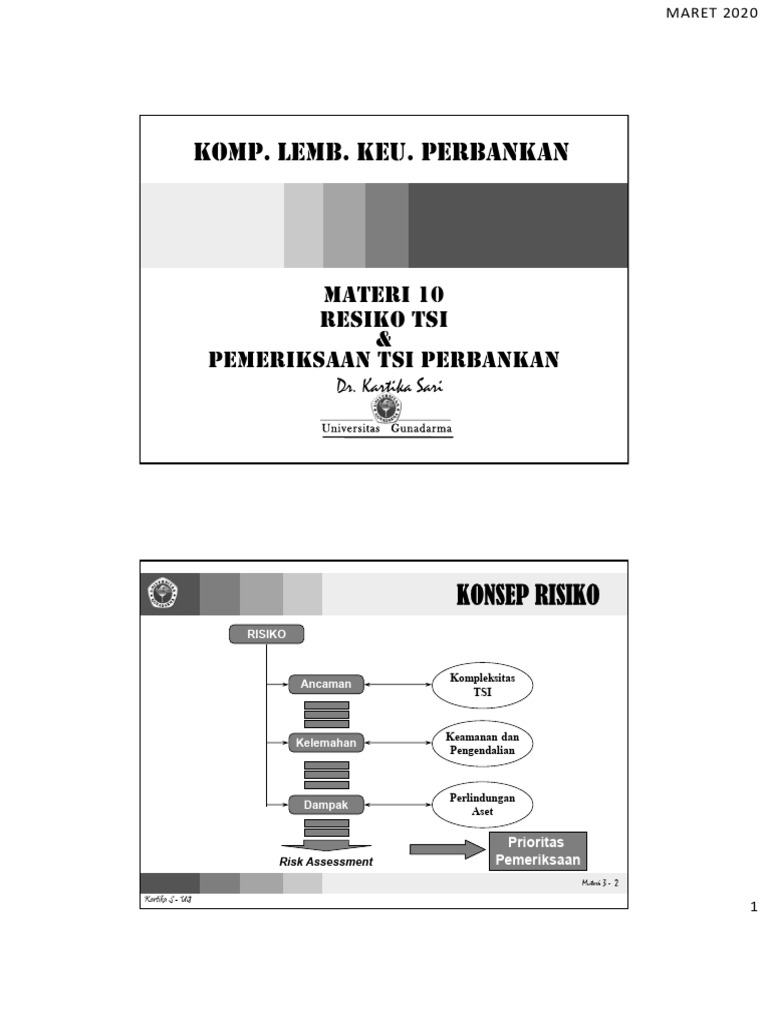 M8 - PDF Risiko Dan Audit TSI | PDF | Komputer