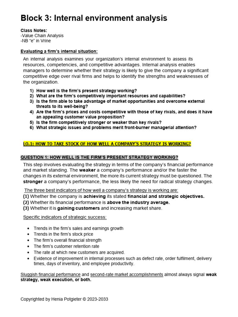 Block 3 | PDF | Strategic Management | Swot Analysis