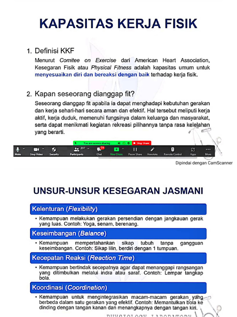 Faal Kapasitas Kerja | PDF