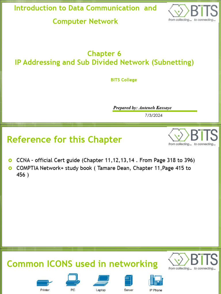 Data Communications - PPTX Chapter 6 TCPIP | PDF | Internet Protocol Suite | Computer Network