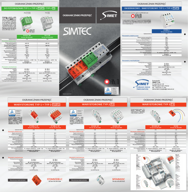 Ograniczniki Przepiec Simtec | PDF