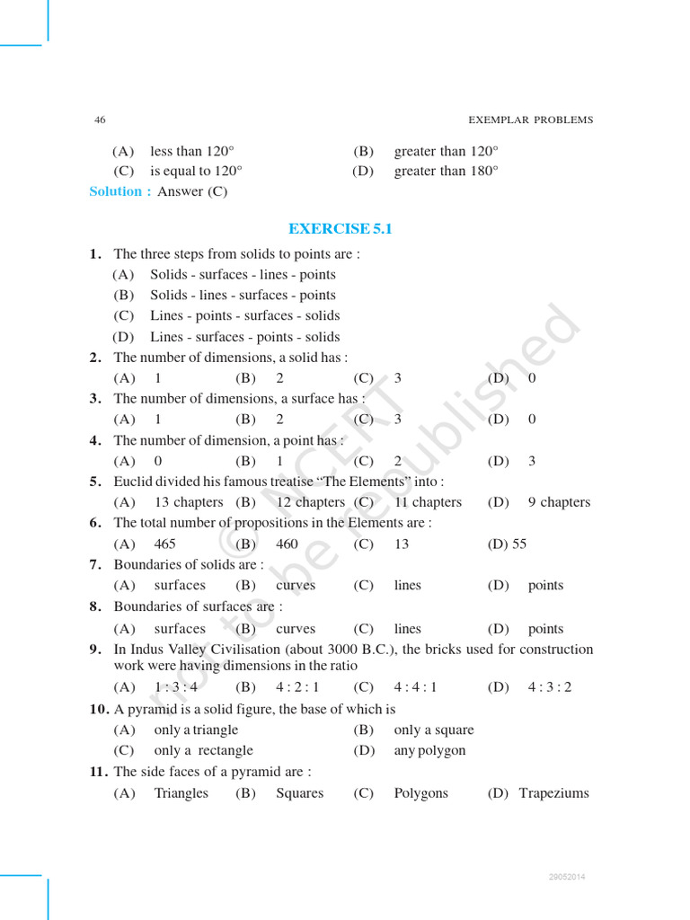 Euclid's Geometry Mcq | PDF | Axiom | Mathematical Proof