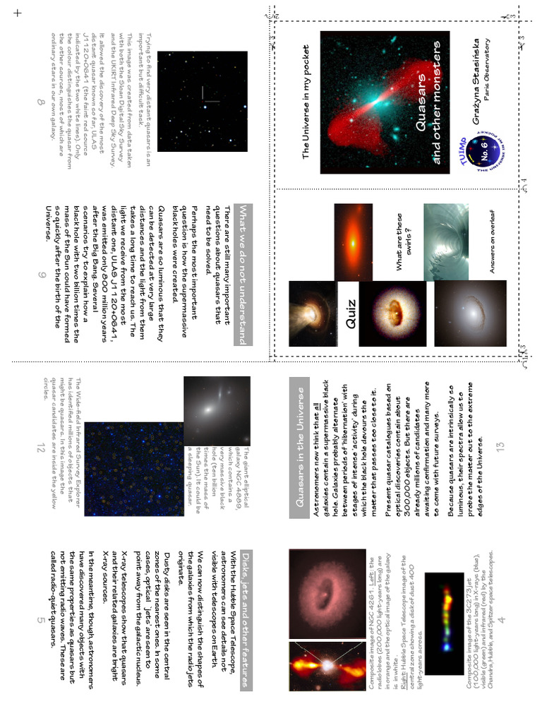 Quasars and Other Monsters | PDF | Quasar | Galaxy