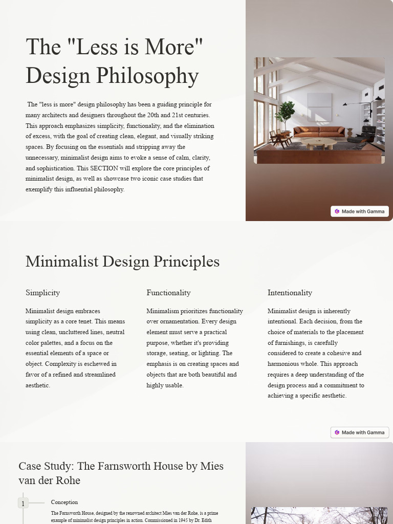 The Less Is More Design Philosophy | PDF | Minimalism