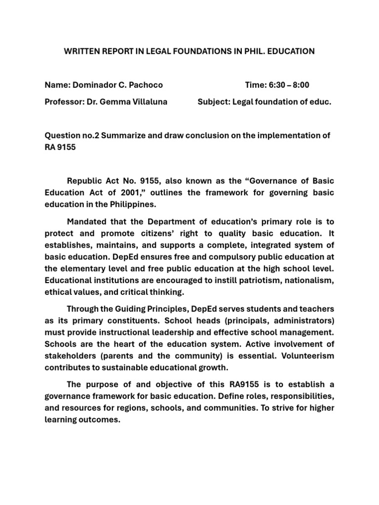 WritTen Report | PDF | Career & Growth | Wellness