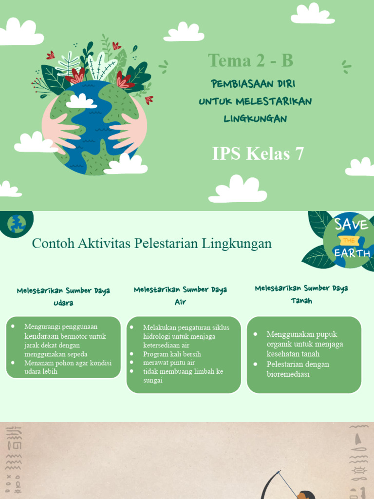 IPS 7 TEMA 02 Subbab B Pembiasaan Diri Untuk Melestarikan Lingkungan | PDF