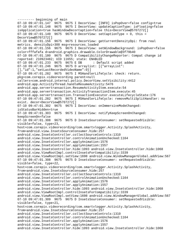 Logcat 1720576020986 | PDF | Software Engineering | Software