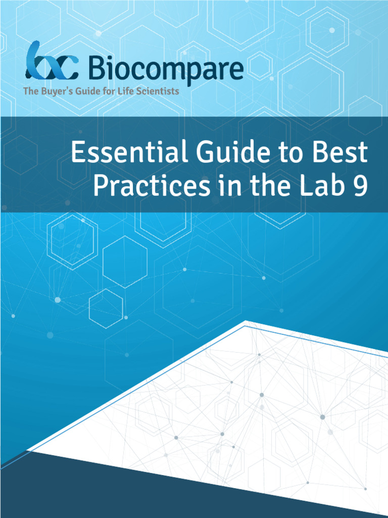 Biocompare - Ebook Essential Guide To Best Practices in The Lab 9 | PDF ...