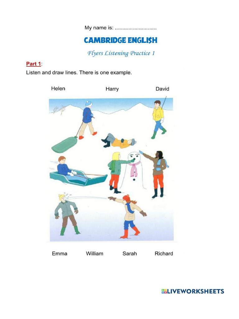 Listening Food Match | PDF