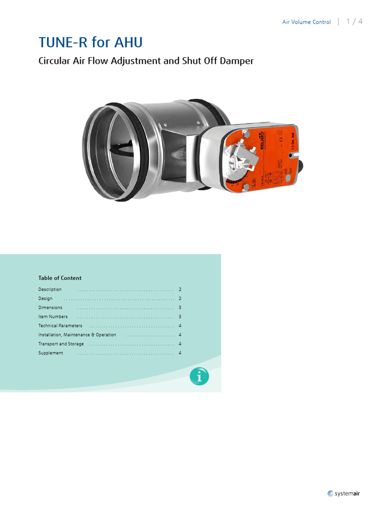 Large Sizes - A-TUNE-R-AHU - DATASHEET - ENG - GLO - DATASHEET - TUNE-R ...