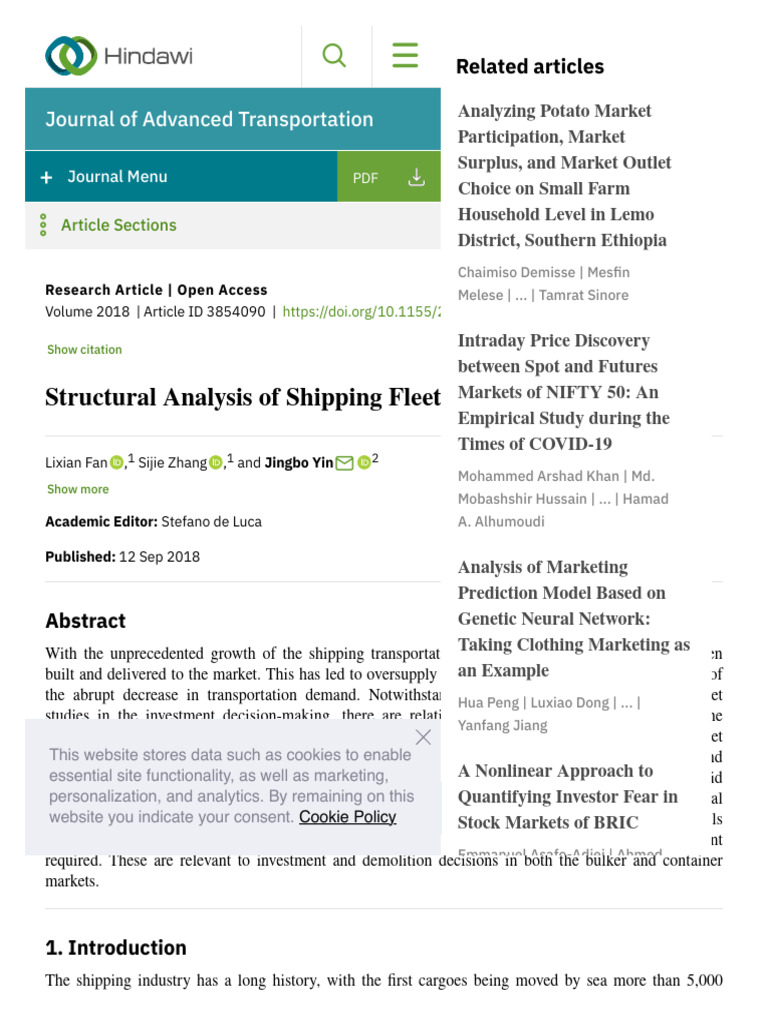 Structural Analysis of Shipping Fleet Capacity | PDF | Economies