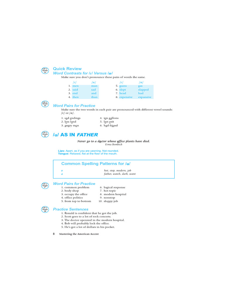 American Accent Mastery Guide | PDF | Stress (Linguistics) | Vowel