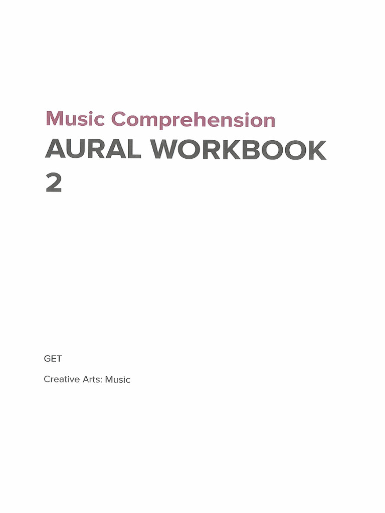 Aural Workbook 2 | PDF