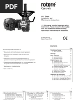 Rotork A Range Electric Actuators | PDF | Electrical Connector | Switch