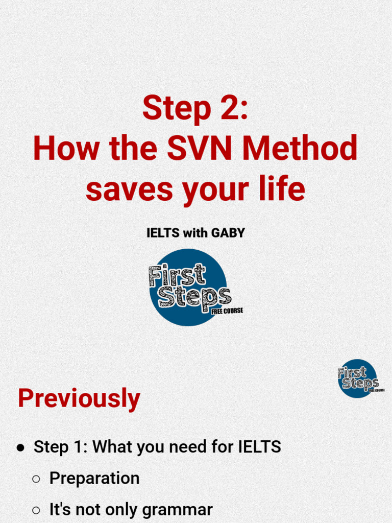 Step 2 - How The SVN Method Saves Your Life | PDF | Vocabulary | International English Language ...