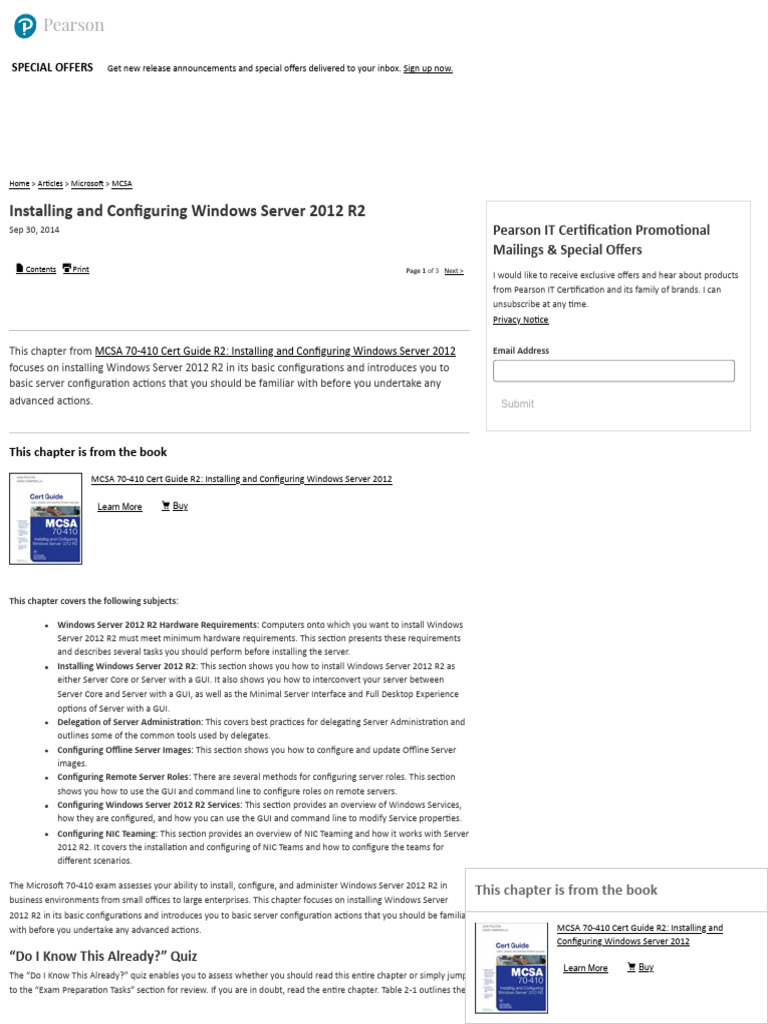 Installing Windows Server 2012 R2 Guide | PDF | Microsoft Windows ...