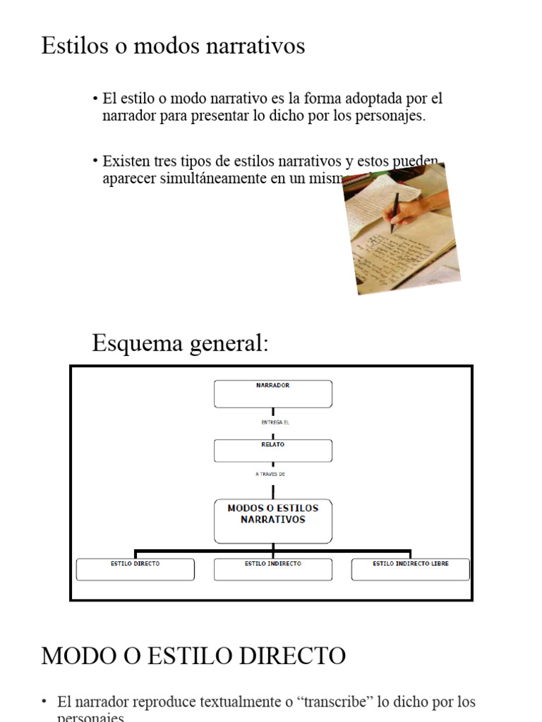 Estilos o Modos Narrativos | PDF