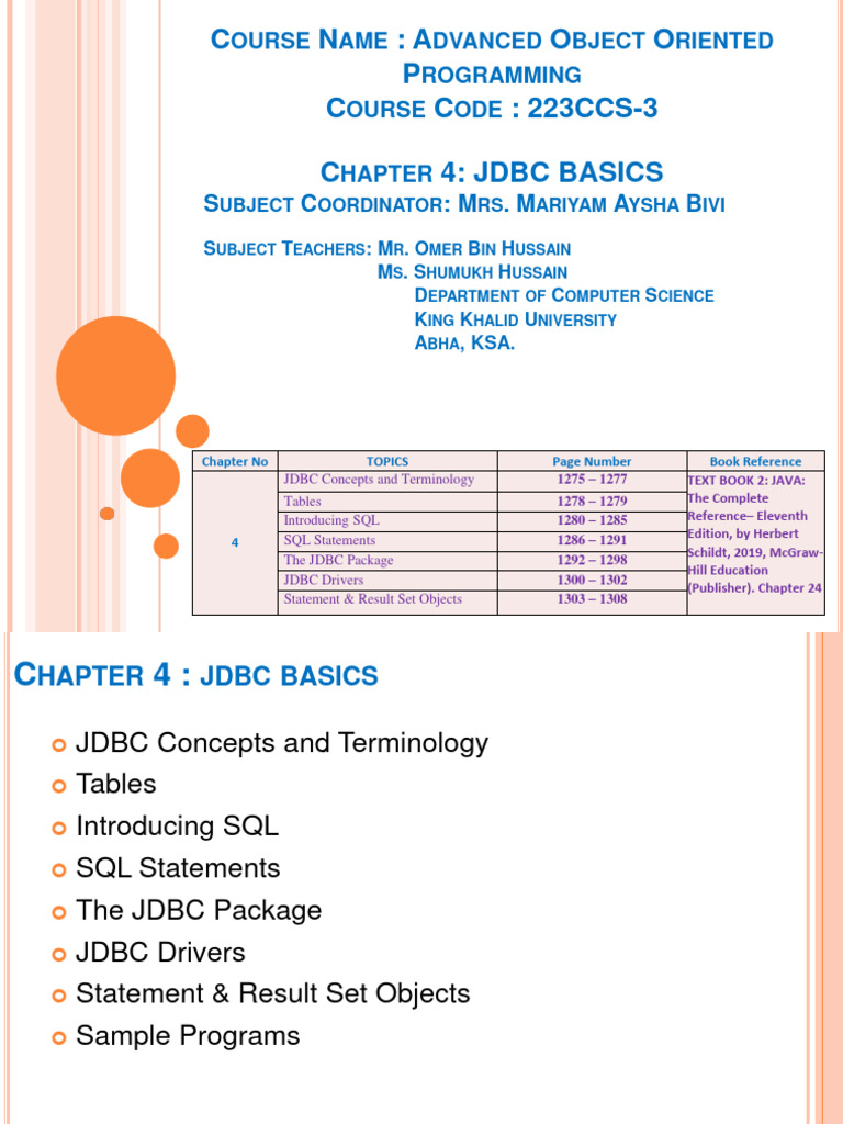 ch4_JDBC Basics | PDF | Databases | Data