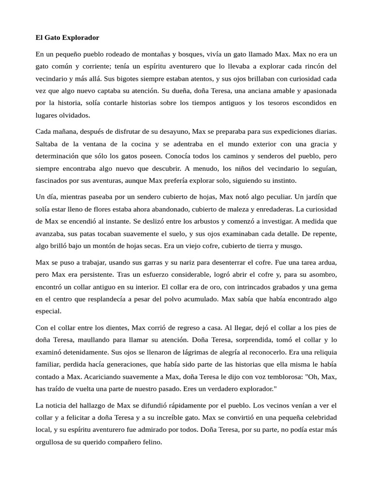 El Gato Explorador | PDF