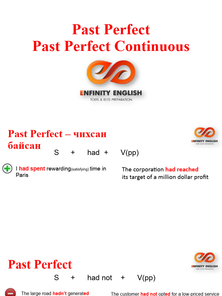 Past Perfect Past Perfect Continuous | PDF