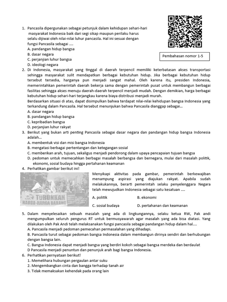 Modul 1 PKN Pancasila | PDF