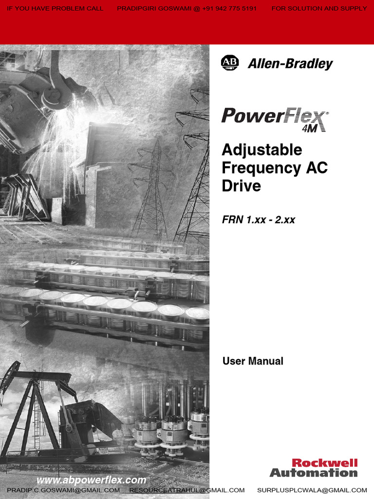 AB POWERFLEX 4M Adjustable Frequency AC Drive FRN 1.Xx - 2.Xx | PDF ...
