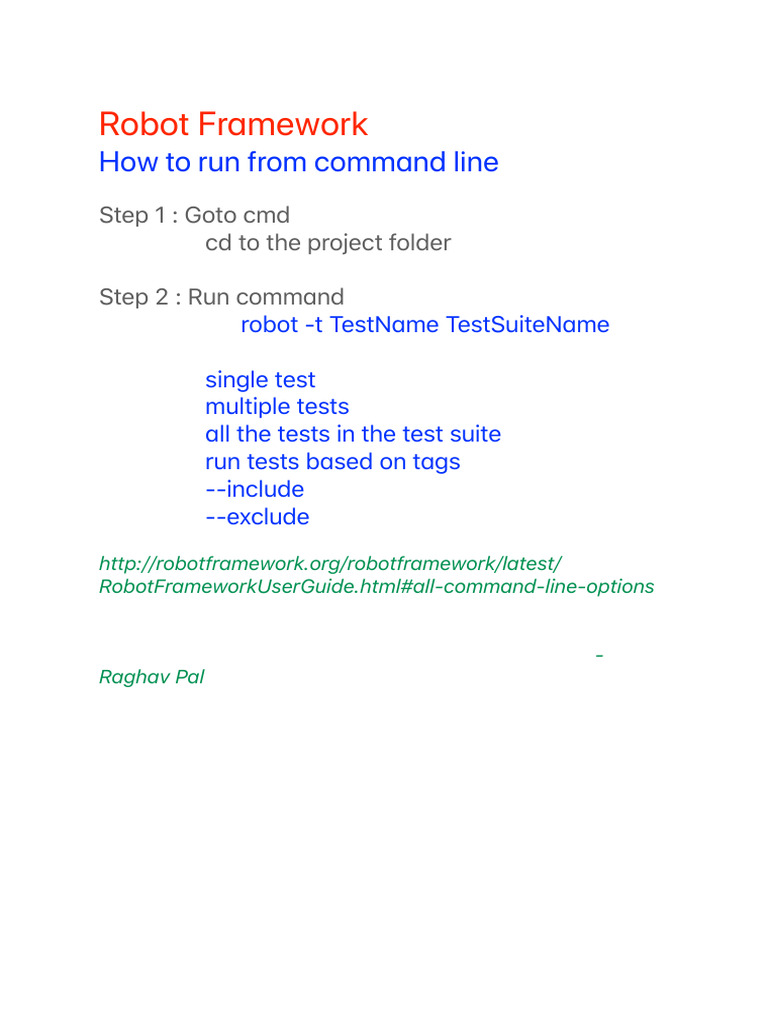 How To Run From Command Line | PDF | Computers