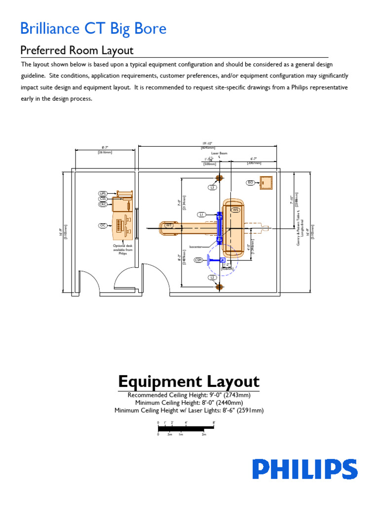 Room Layout Plan Philips Big Bore | PDF | Electrical Engineering ...