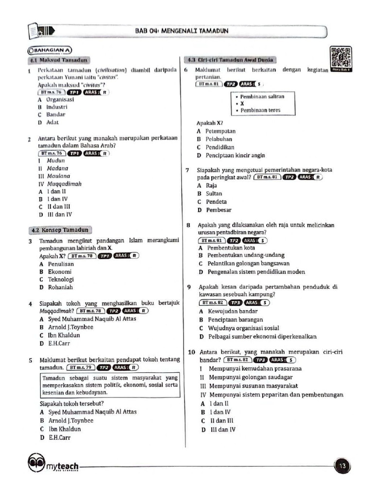 Bab 4 Ting 1 Objektif | PDF