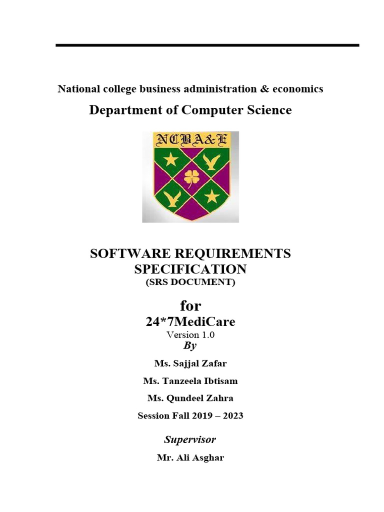 SRS.. | PDF | Use Case | Health Care