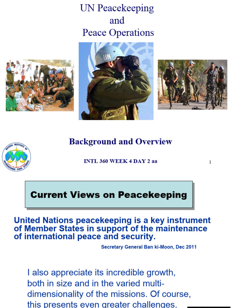 INTL 360 WEEK 4 DAY 2 Aa | PDF | Peacekeeping | United Nations
