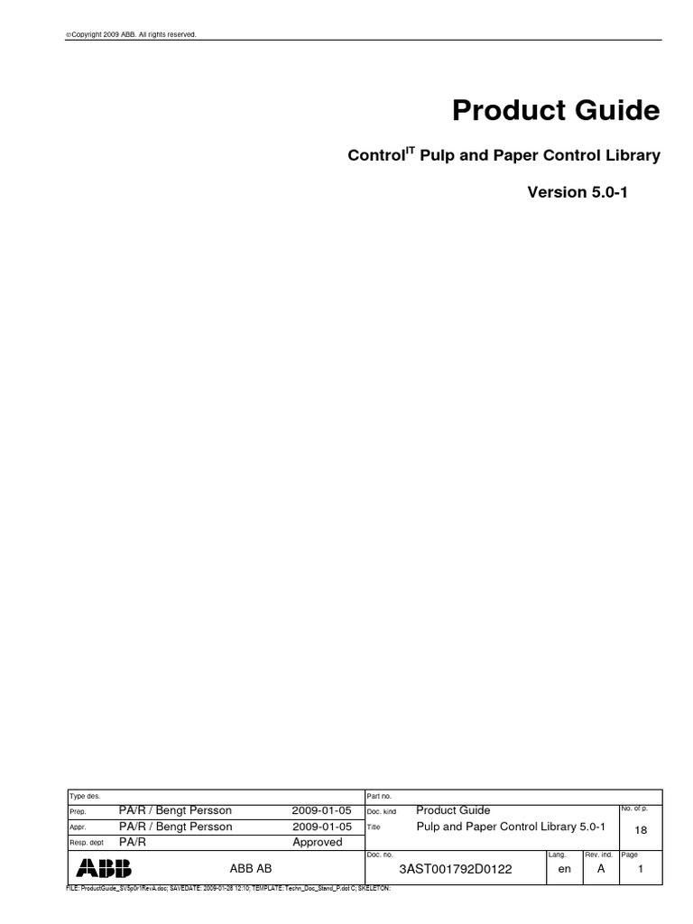 Pulp and Paper Control Library 5.0-1 | PDF | Software | Computing