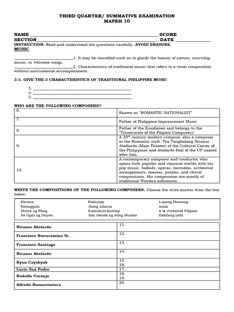 ST-MAPEH 10 | PDF | Dances