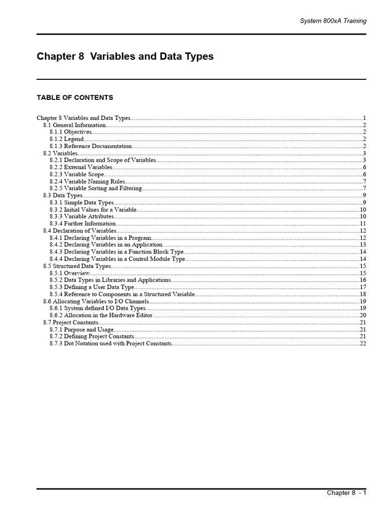 T315C-08 Variables and Data Types - RevE | PDF | Variable (Computer ... T315C-08 Variables and Data Types - RevE | PDF | Variable (Computer ...