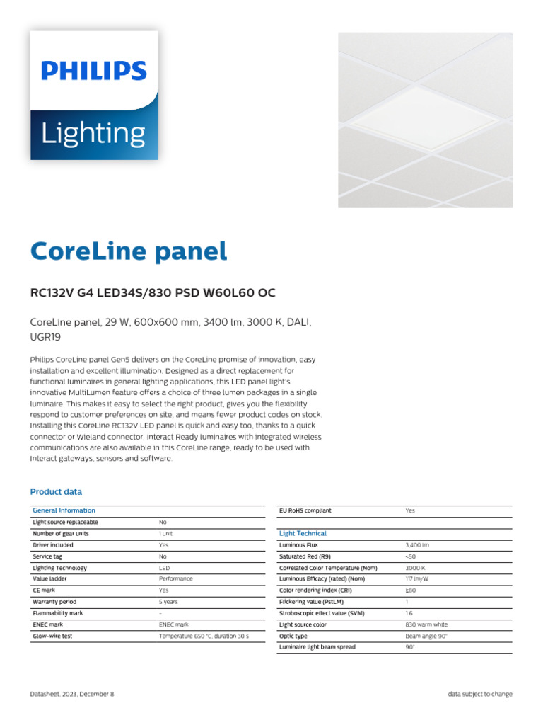 Produktovy-List 911401879080 EN | PDF | Lighting | Computing