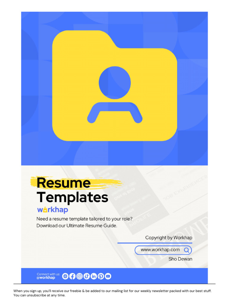 Freebie - Resume Templates (2023) | PDF | Résumé | Analytics