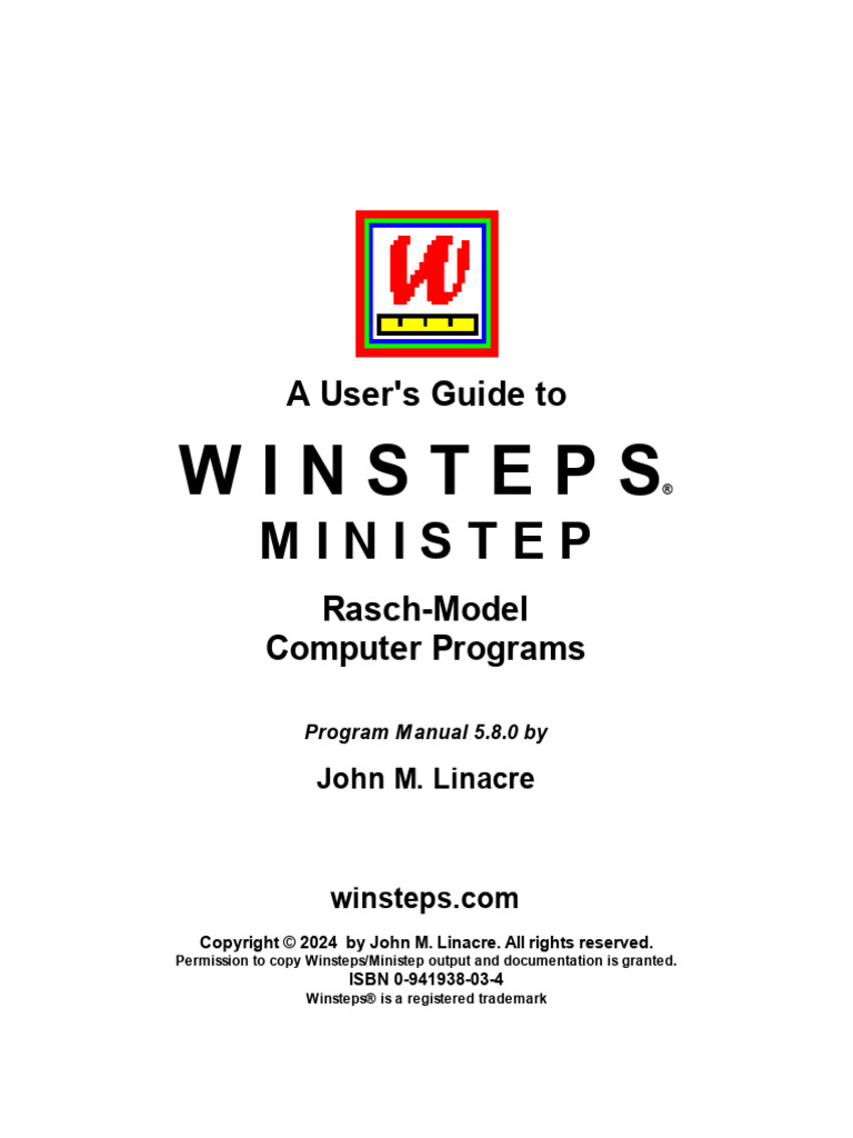 Winsteps Manual | PDF | Menu (Computing) | Microsoft Excel