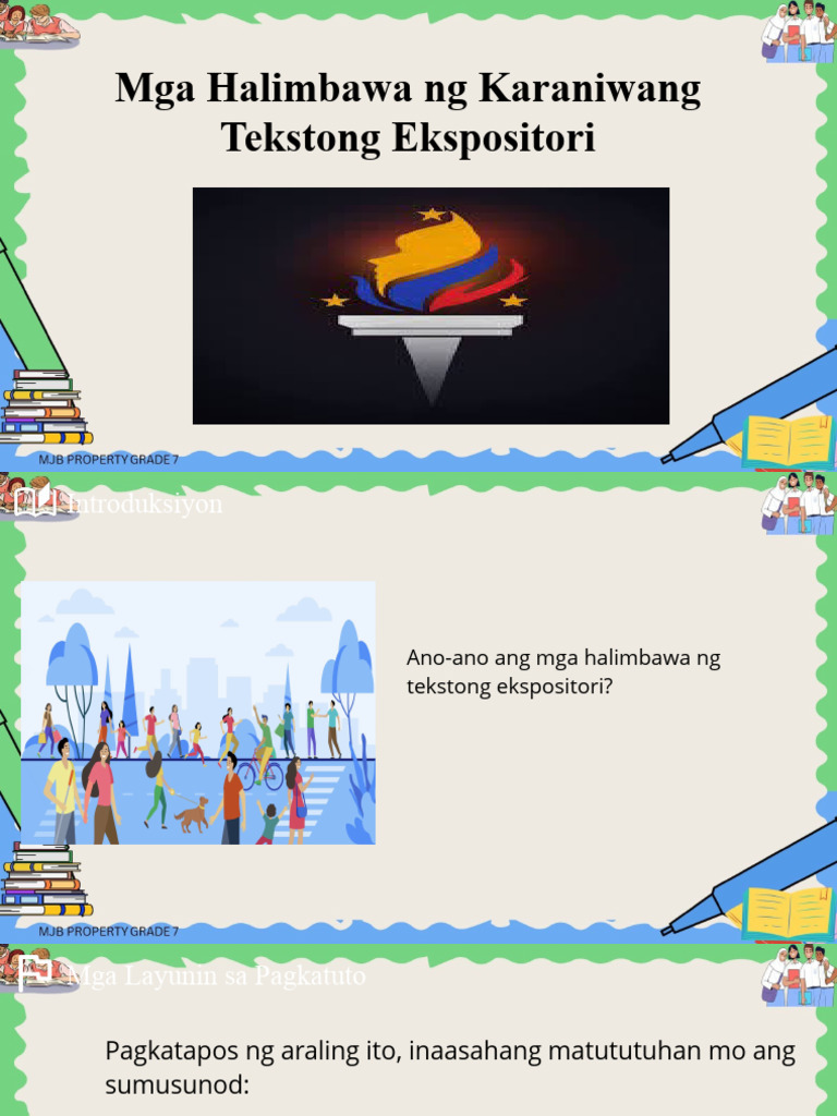 Q1.Halimbawa NG Karaniwang Tekstong Ekspositori | PDF