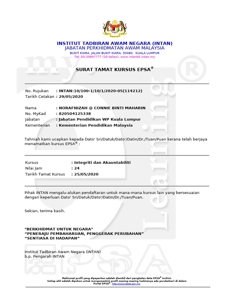 Integriti Dan Akauntabiliti | PDF