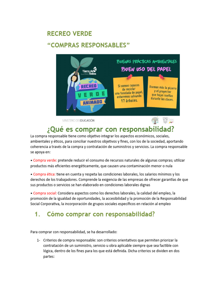 Recreo Verde | PDF | Residuos | Reciclaje