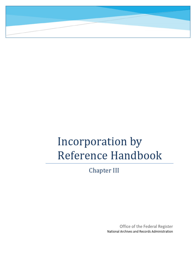ibr-chiii | PDF | Rulemaking | Code Of Federal Regulations