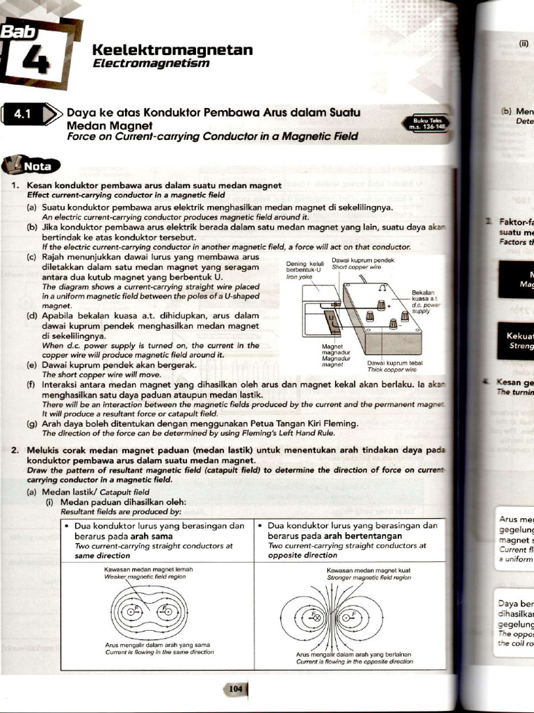 Fizik Form 5 Bab 4 Modul Keelektromagnetan Part 2 | PDF