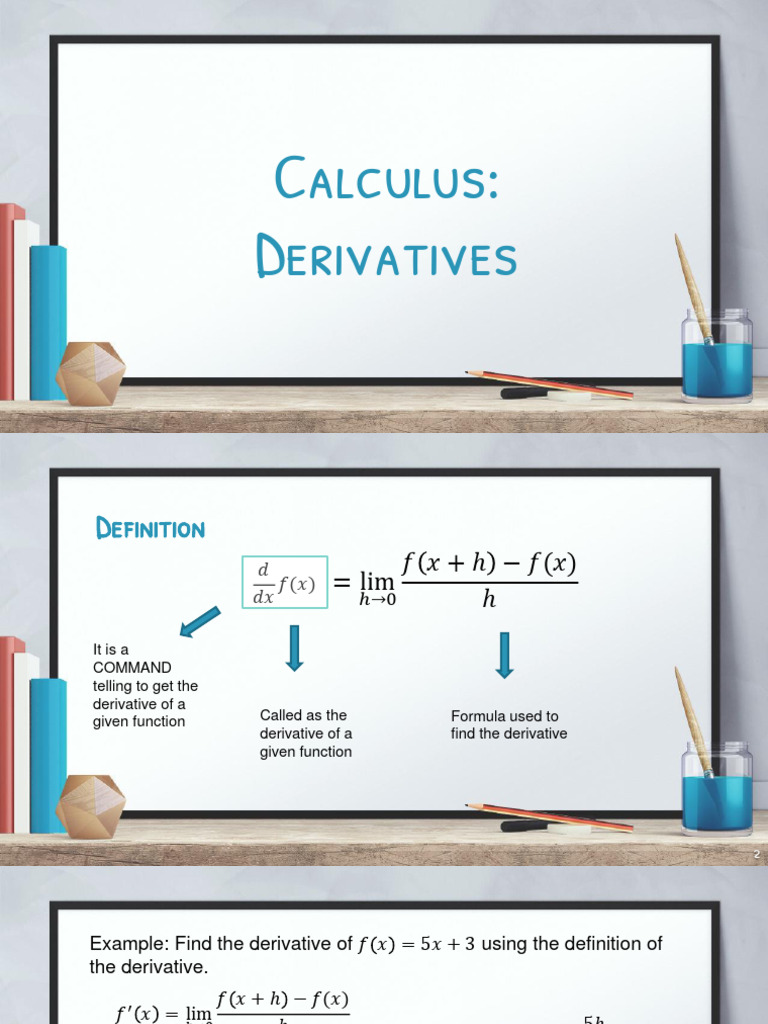 Derivatives | PDF | Derivative | Mathematical Analysis