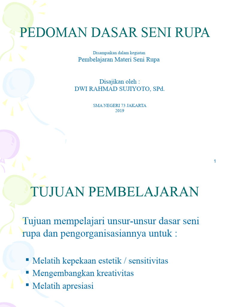 Panduan Dasar Unsur Seni Rupa | PDF