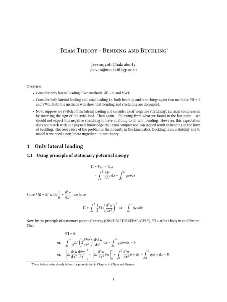 beam | PDF | Bending | Buckling